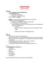 Coketown-esercizi/analisi testo | Esercizi di Inglese | Docsity