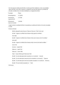 Ejercicio semana 10 algoritmos basicos | Esquemas y mapas conceptuales de Algoritmos y ...
