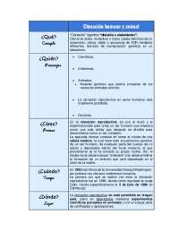 Clonación humana y animal | Esquemas y mapas conceptuales de Sociología ...