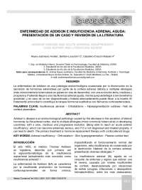 Enfermedad de Addison | Resúmenes de Medicina | Docsity