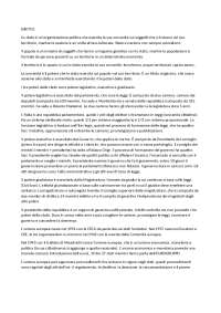 Riassunto breve per ripasso | Schemi e mappe concettuali di Diritto | Docsity