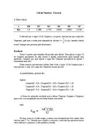 Ejercicio de Métodos Numéricos | Esquemas y mapas conceptuales de Métodos Numéricos | Docsity