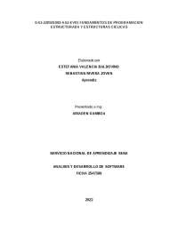 Fundamentos basicos de la programacion | Guías, Proyectos, Investigaciones de Desarrollo de ...