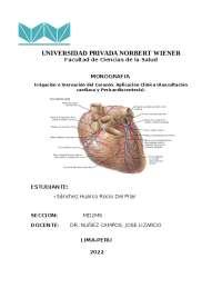 IRRIGACION E INERVACION DEL CORAZON | Apuntes de Medicina | Docsity