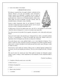 Atividade sobre natal - Língua Portuguesa | Provas Português (Gramática ...