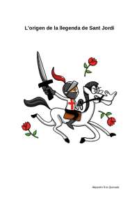 El origen de la leyenda de San Jordi | Ejercicios de Valenciano | Docsity