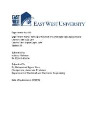 Verilog Simulation of Combinational Logic Circuits | Summaries Digital Logic Design and ...