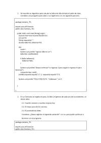 Semana 7 actividades | Ejercicios de Programación Java | Docsity