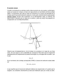 El Pendulo Simple o Pendulo matematico | Apuntes de Física | Docsity