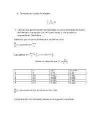 Calculo integral tema E | Exercises Differential and Integral Calculus | Docsity