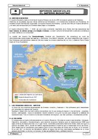 IMPERIOS MEDIEVALES EL IMPERIO BIZANTINO | Apuntes de Historia | Docsity