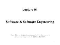 Slides for Introduction to Software Engineering (Engineering) Free Online as PDF | Docsity