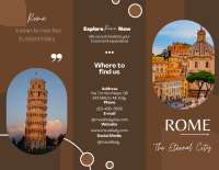 Travel brochure (Rome, Italy) | Schemes and Mind Maps English | Docsity