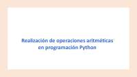 Operaciones aritmeticas | Ejercicios de Programación Java | Docsity