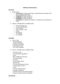 Writing_structure_b2 | Apuntes de Inglés | Docsity