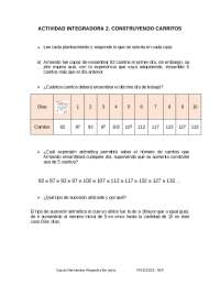 Actividad integradora 2. construyendo carritos | Ejercicios de ...