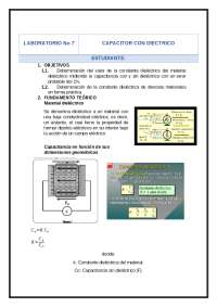 Laboratorio de física tema de presentación capacitores | Ejercicios de Física | Docsity