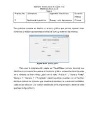 Practicas de visual basic | Guías, Proyectos, Investigaciones de Ingeniería electrónica | Docsity