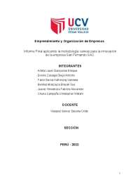 Informe del ciclo 4 de la UCV | Guías, Proyectos, Investigaciones de Programación Java | Docsity