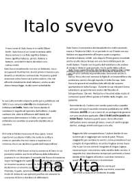 La vita di italo svevo e riassunto delle sue opere principali | Schemi e mappe concettuali di ...