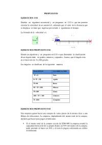 Ejercicios de Programacion | Ejercicios de Programación C | Docsity