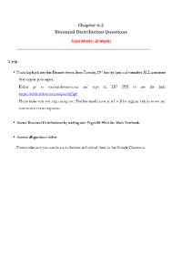 Binomial expansion exercise | Exercises Mathematics | Docsity