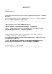 SOFISTI: PROTAGORA E GORGIA | Schemi e mappe concettuali di Filosofia | Docsity