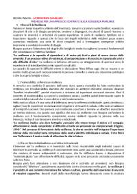 Froma Walsh riassunto la resilienza familiare | Sintesi del corso di ...