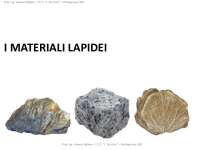 Materiali lapidei slide riassuntive | Appunti di Geopedologia, economia e estimo | Docsity