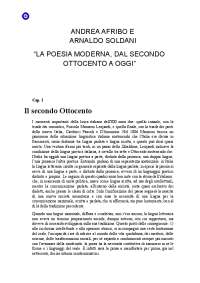 Andrea Afribo e Arnaldo Soldani La poesia moderna dal secondo Ottocento ...