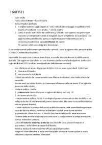 I sofisti, pensiero, metodo, caratteristiche | Appunti di Filosofia | Docsity
