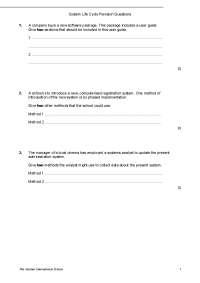 Igcse ict ch 7 system and it's life cycle. # cambridge | Essays (high ...