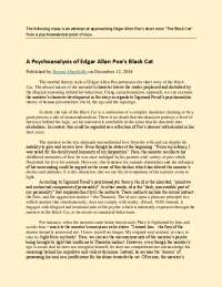 The Black Cat by Edgar Allan Poe | Summaries English | Docsity