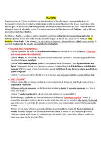 Plotino e il Neoplatonismo, l'Uno, l'emanazione, le ipostasi | Appunti di Filosofia | Docsity