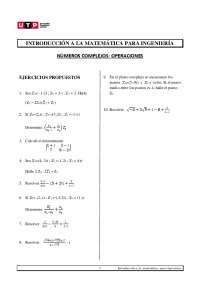 Son ejercicios para resolver | Ejercicios de Matemáticas | Docsity