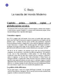 C. Bayly La nascita del mondo Moderno | Schemi e mappe concettuali di ...