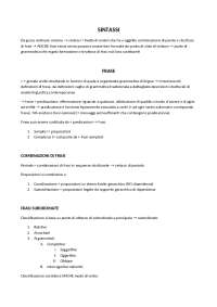 Linguistica di base - sintassi | Schemi e mappe concettuali di ...