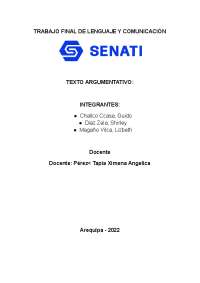 Tarea resuelta de Comunicación - SENATI | Exámenes de Comunicación | Docsity