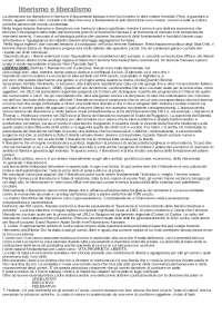 Differenze liberismo e liberalismo | Appunti di Filosofia | Docsity