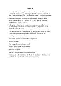 Informe de SOAPIE de enfermeria | Apuntes de Enfermería | Docsity