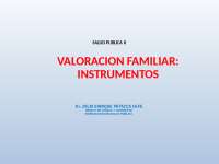 Instrumentos para valoración familiar | Diapositivas de Salud Pública | Docsity