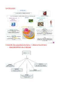 La cellula e i suoi regni | Schemi e mappe concettuali di Scienze della ...