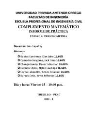 Complemento matematico | Ejercicios de Análisis Complejo | Docsity