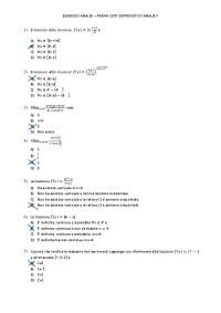 Elaborato Analisi 1 Unipegaso L7 | Prove d'esame di Analisi Matematica I | Docsity