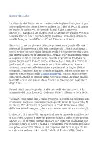 Enrico VIII Tudor - schemi | Schemi e mappe concettuali di Italiano ...