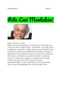 Rita levi montalcini ricerca e biografia | Schemi e mappe concettuali ...