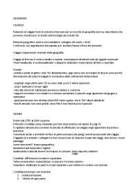 Riassunto programma d'esame 2020/2021 | Schemi e mappe concettuali di Geografia | Docsity