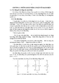 Giáo trình Lý Thuyết Mạch | Summaries Engineering | Docsity