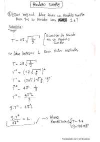 Ejemplos de péndulo simple | Ejercicios de Física | Docsity