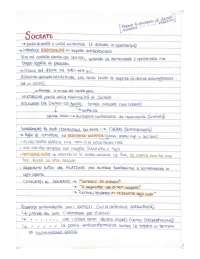 Appunti su Socrate e Platone | Schemi e mappe concettuali di Filosofia | Docsity